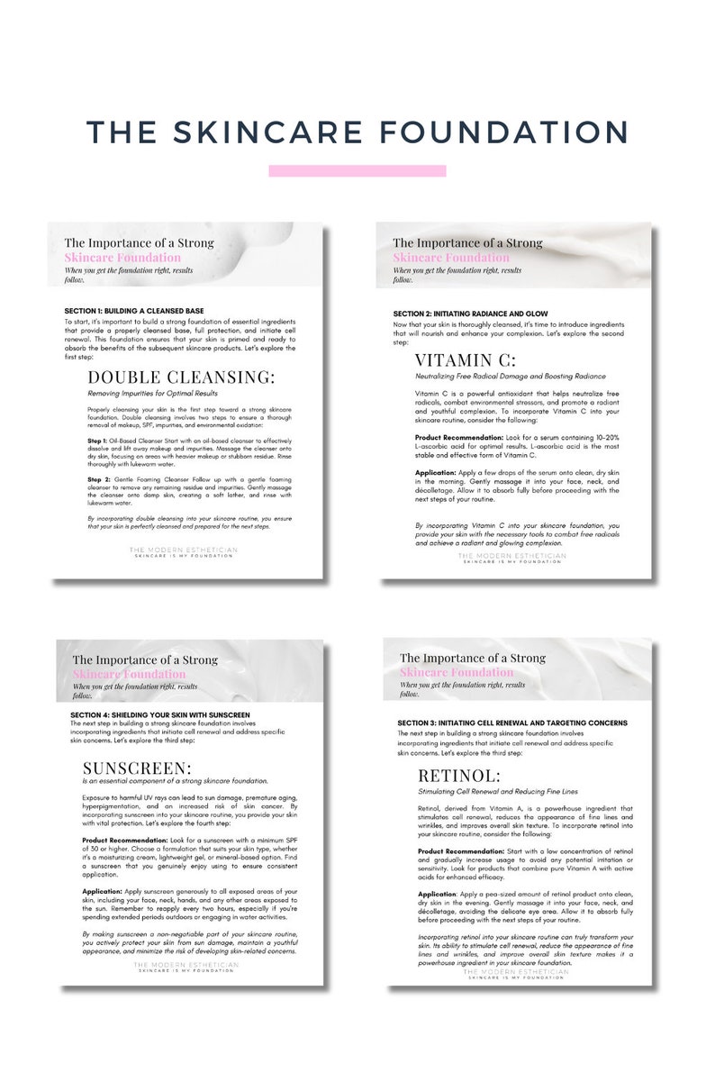 How to Build a Skin Care Routine Printable Guide. Skincare Planner, A4 ...