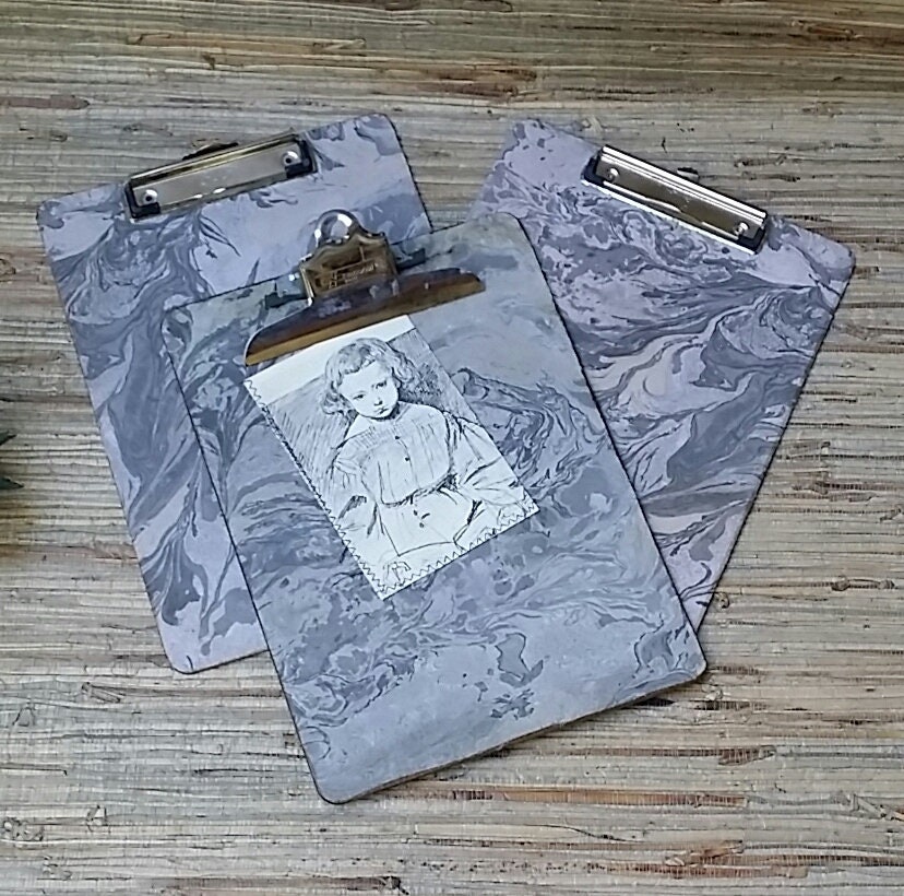 Vintage Clipboards RedoneAndVintage Fabric Decoupage Recycled ...