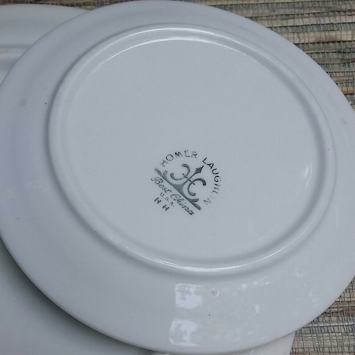Homer Laughlin Green Fields Restaurant Ware Salad Plate & Bread Plate