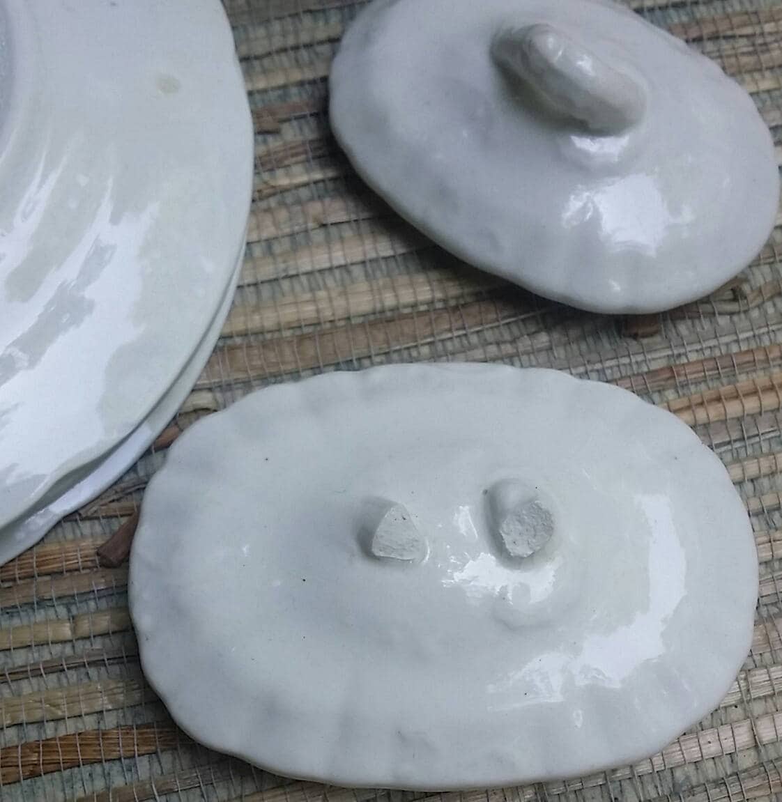 Vintage White Ironstone Child's Tea Set