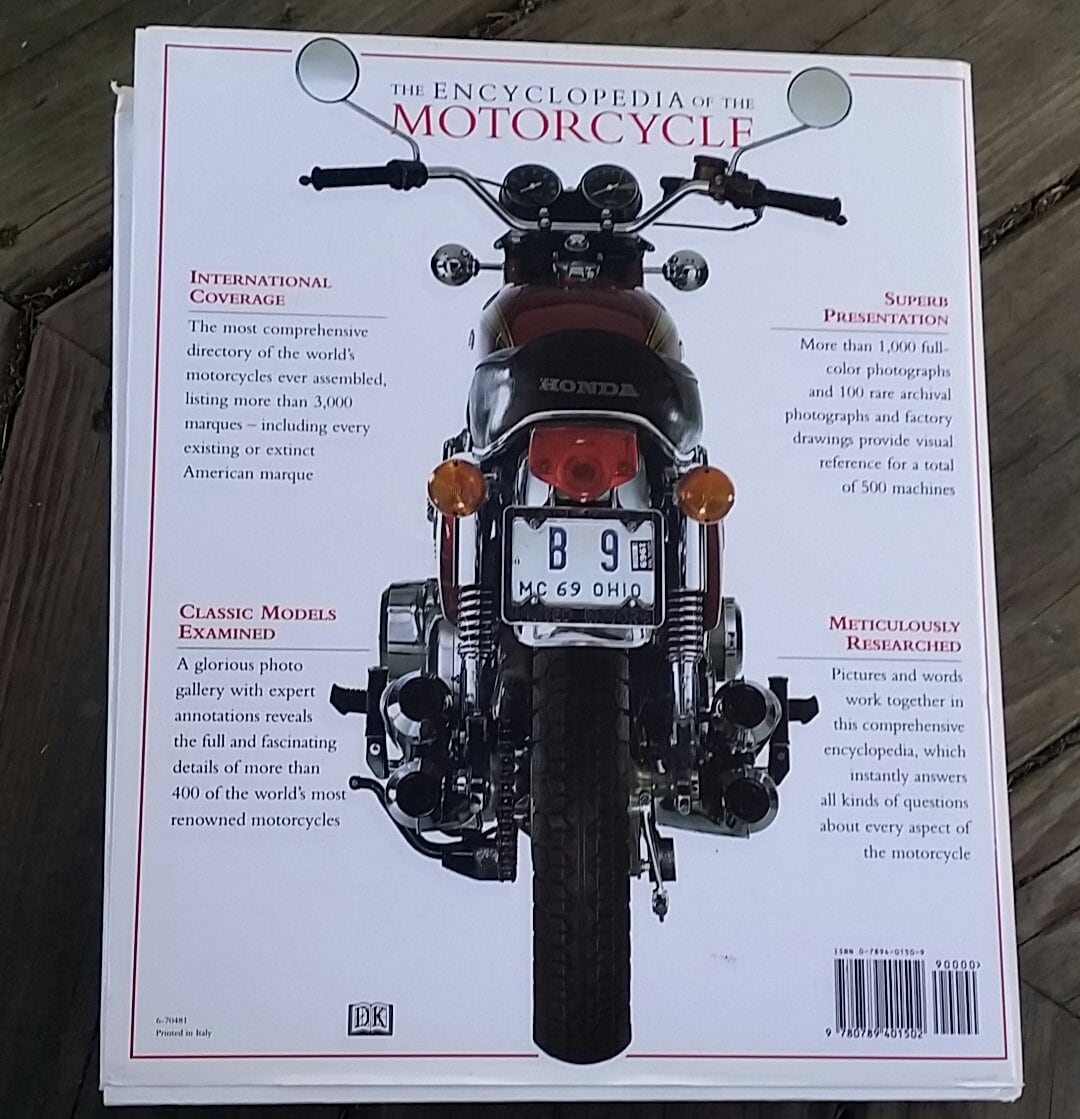 Vintage Book The Encyclopedia of the Motorcycle by Hugo Wilson Proceeds ...