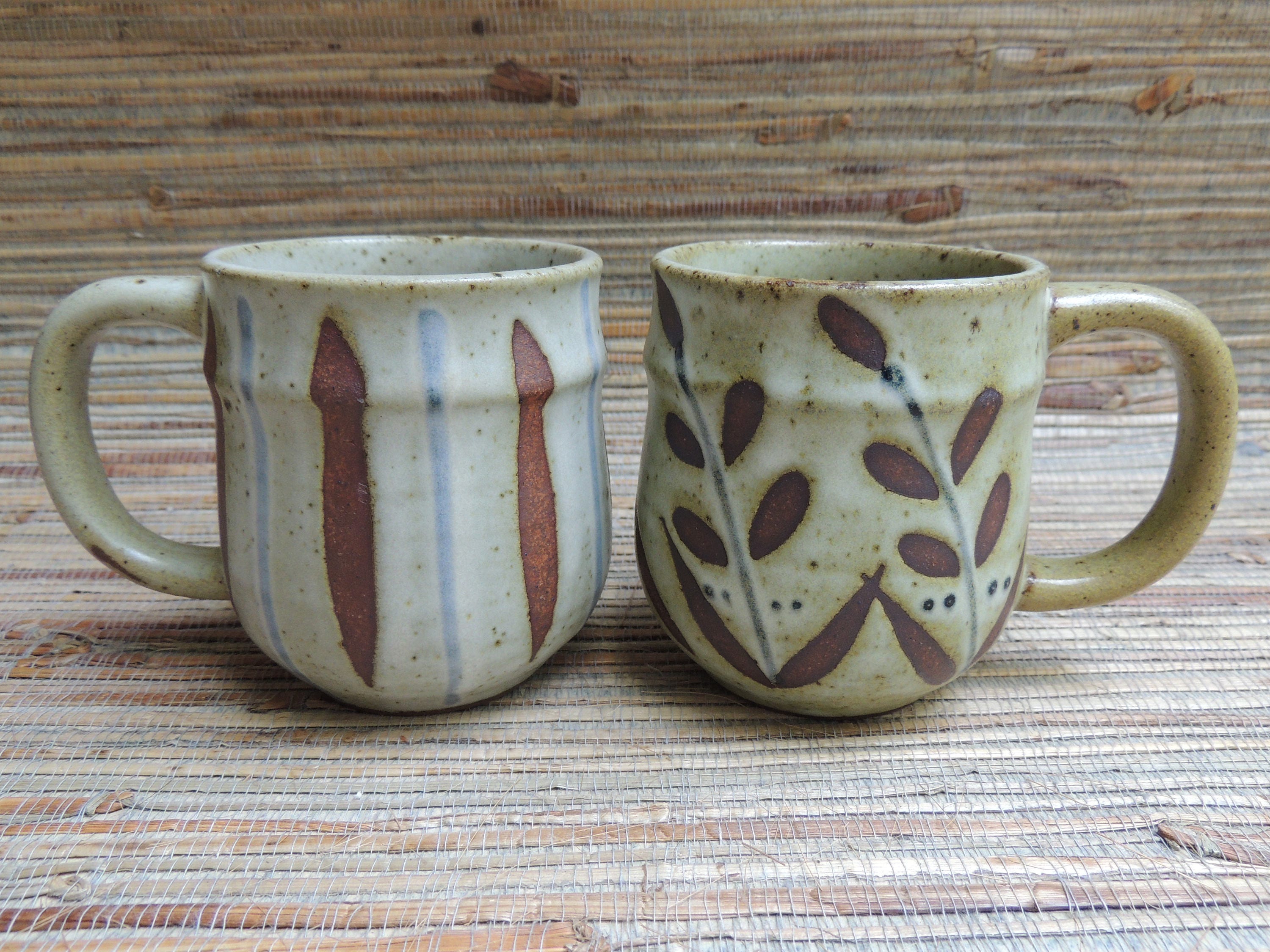 Mid Century Japanese Pottery Coffee/Tea Mugs