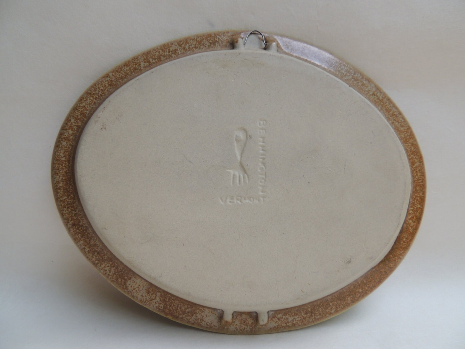 Lion Plate by David Gil for Bennington Pottery, Vermont, Mid Century