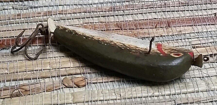 Vintage Wooden Fishing Lure Hand Made