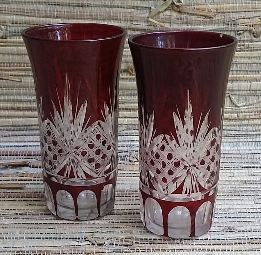 Vintage Red Flash Ruby