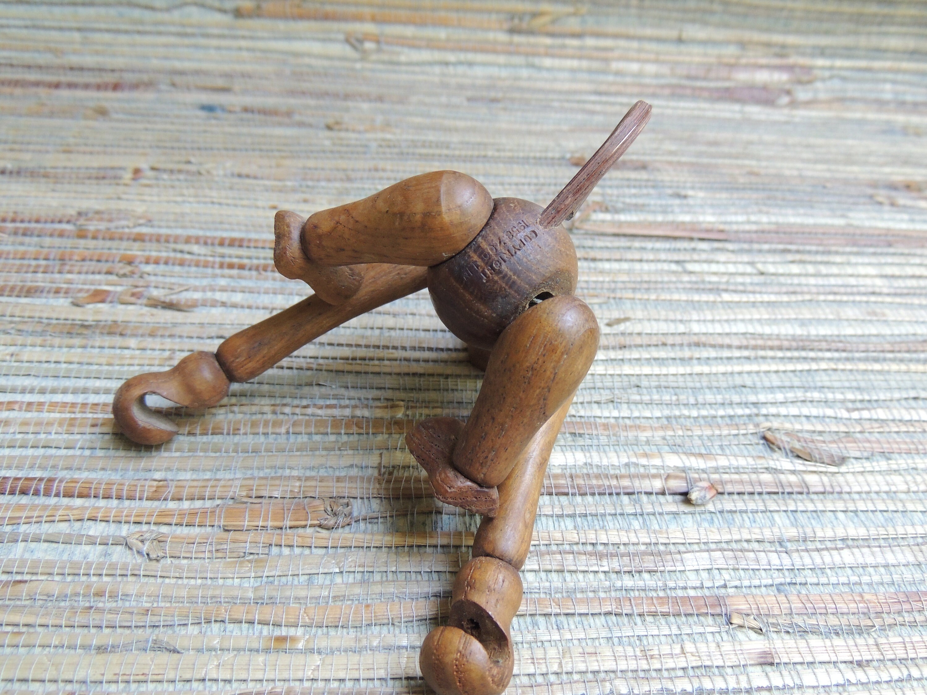 RESERVE FOR CECILE Zoo Line Wooden Mid Century Articulated Monkey ...