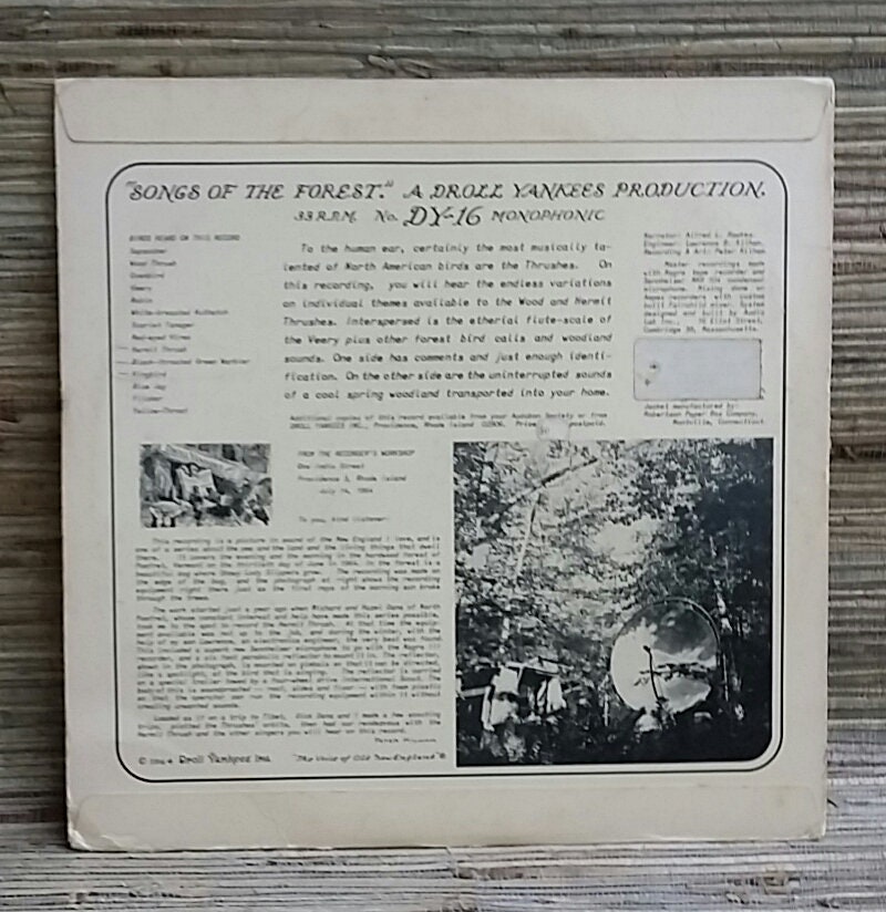 Songs of the Forest Vintage Record Album by Peter Kilham & Alfred L ...