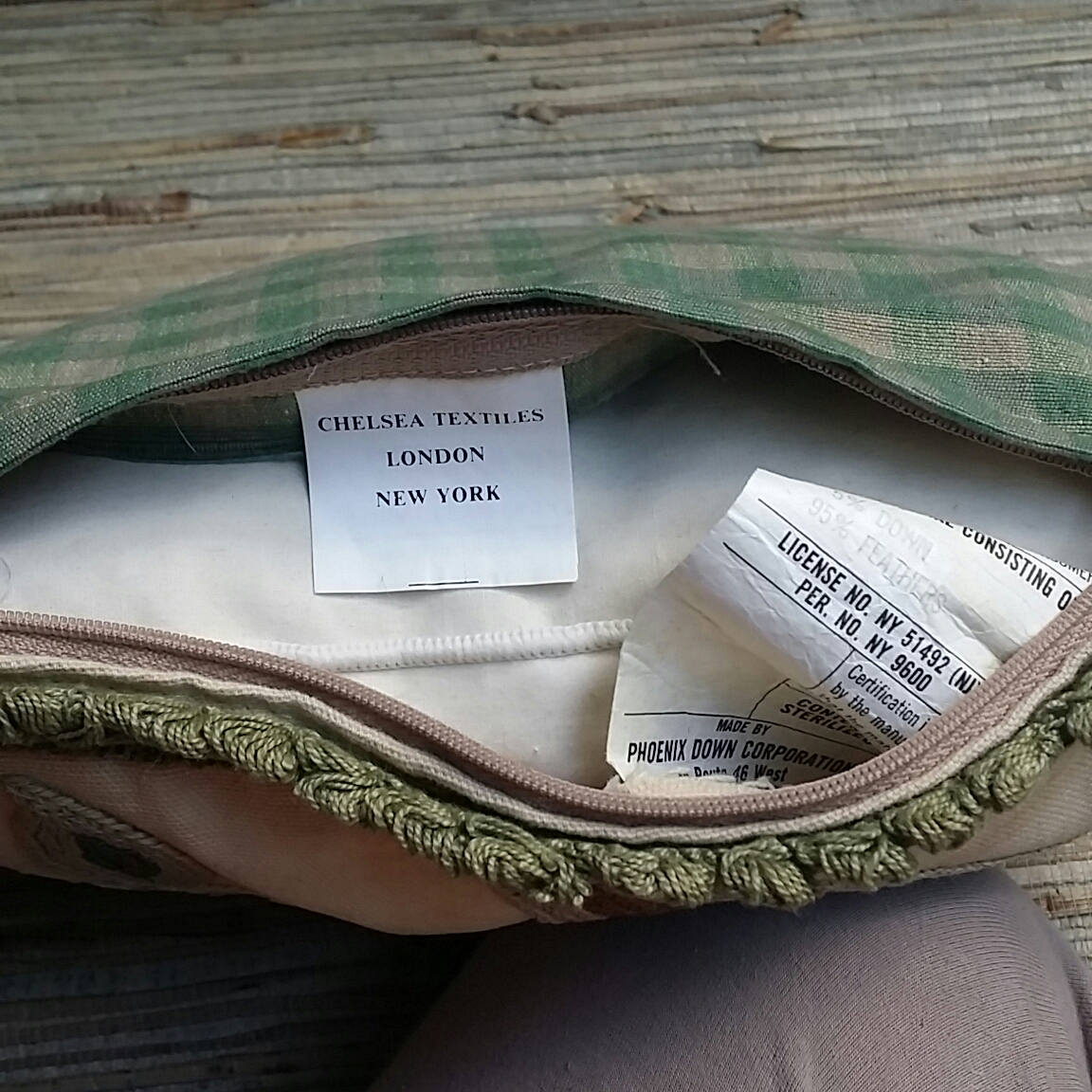 Small Embroidered Tree Of Life Down Filled Pillow Chelsea Textiles ...