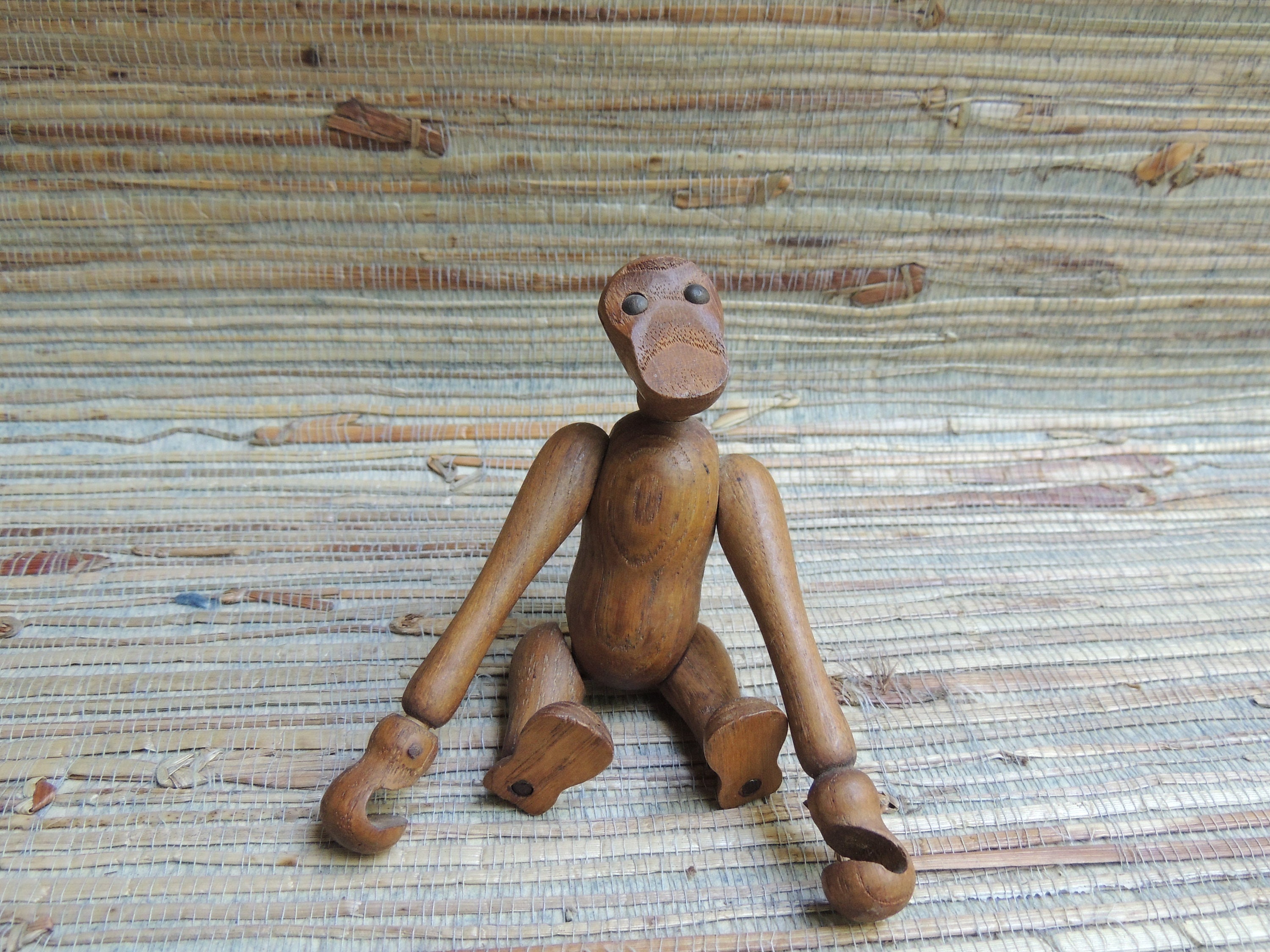 RESERVE FOR CECILE Zoo Line Wooden Mid Century Articulated Monkey ...