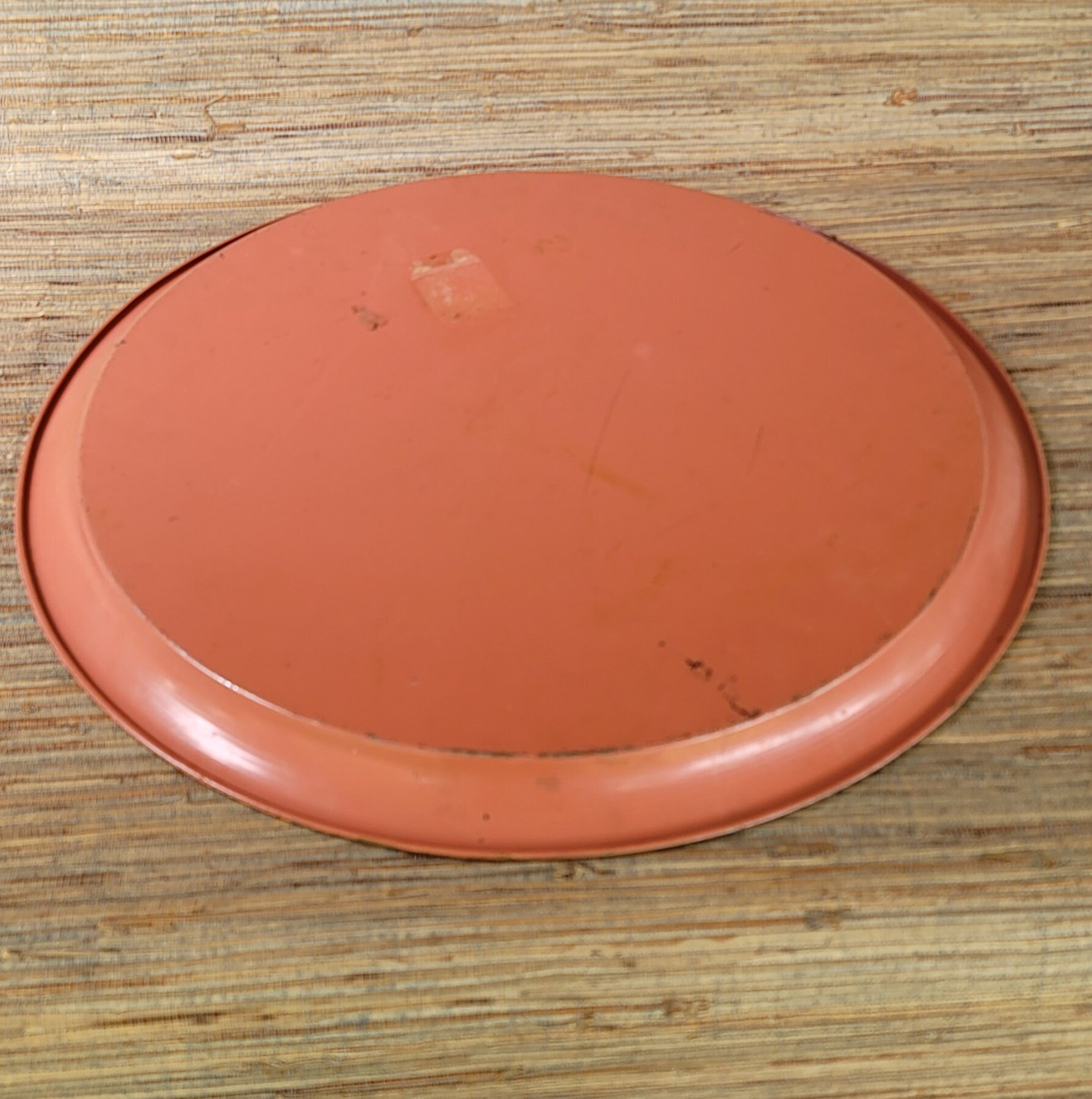 Lovely Vintage Metal Tray Bird & Flower Arrangement Oranges and Greens ...