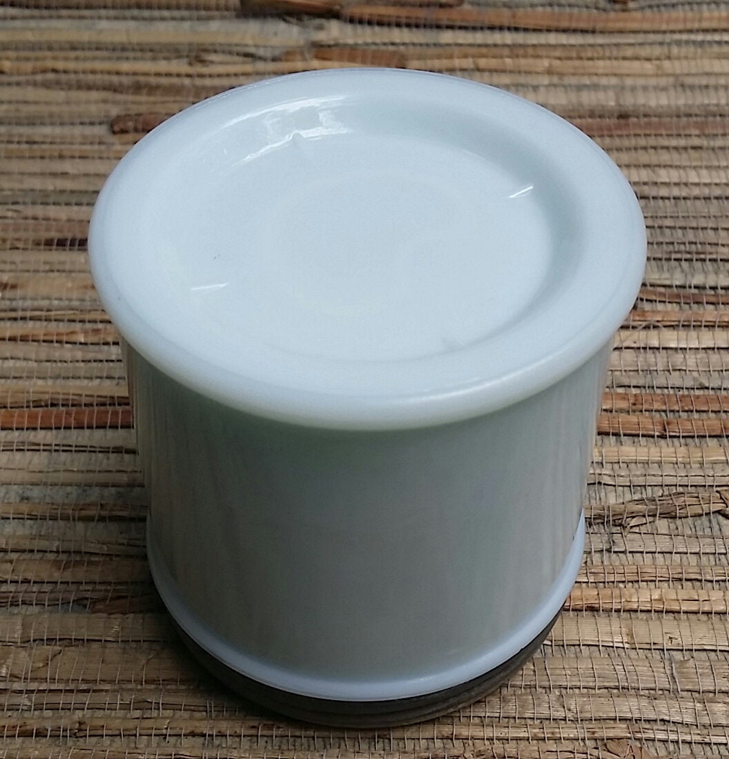 Vintage Milk Glass Cold Cream Jar With Original Lid Nice Color ...