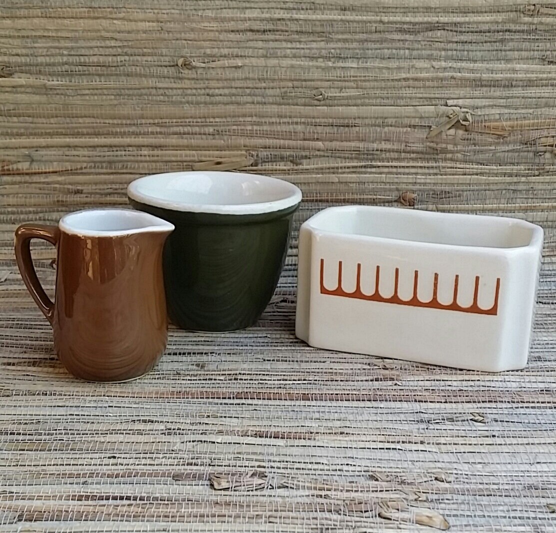 Vintage Restaurant Ware ANFORA Hall FRAUNFELTER China Green Hall ...