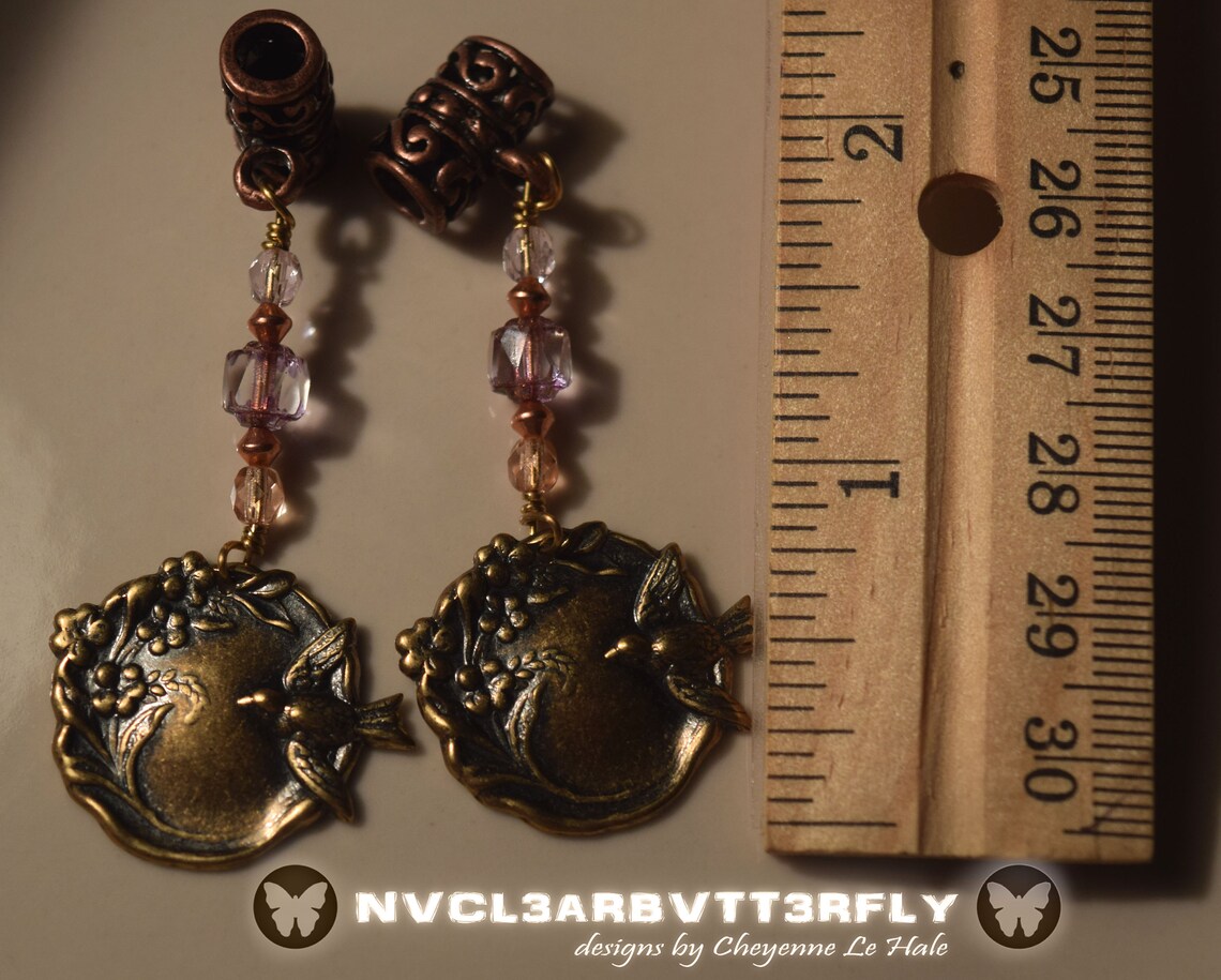 Dread Beads Floral Birds for Dreadlocks & Braided Hair - Etsy