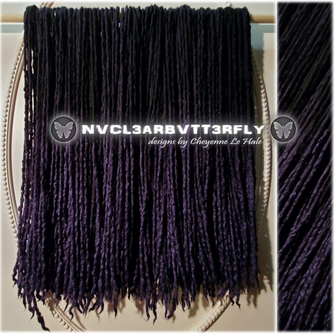 Micro-thin Wool Dreads velvet 5/10/15/20/25DE 1821 Black Blue Gray ...