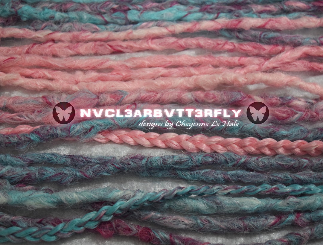 Synthetic Dreads & Braids "cotton Candy" 20SE 27"-32" Periwinkle Pastel ...