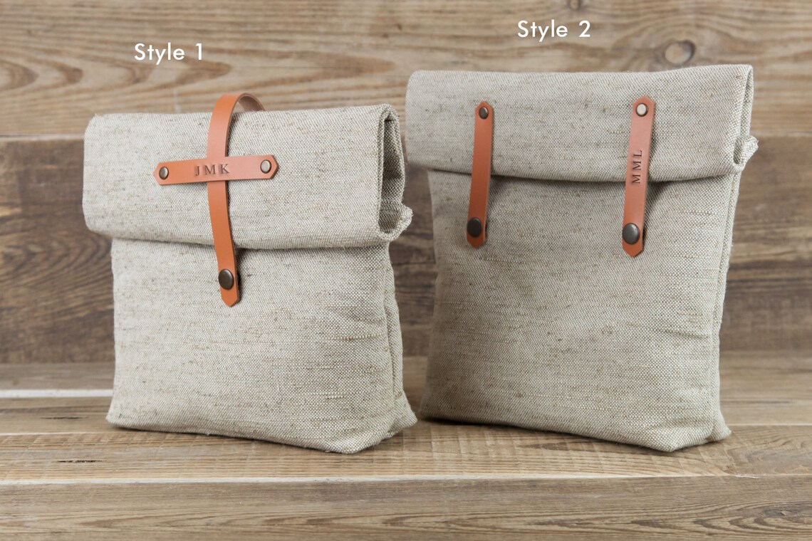 Personalized Lunch bag for women Canvas lunch bag for men | Etsy