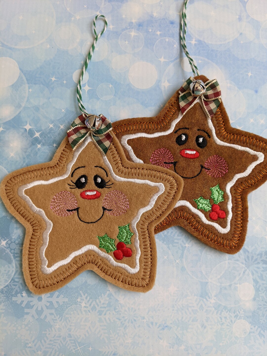 Gingerbread Star Christmas Ornament - Etsy
