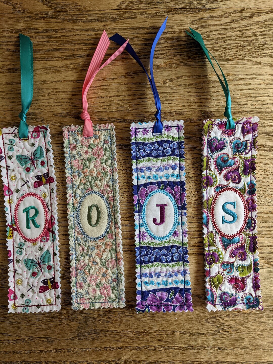 Personalized Embroidered Bookmark - Etsy