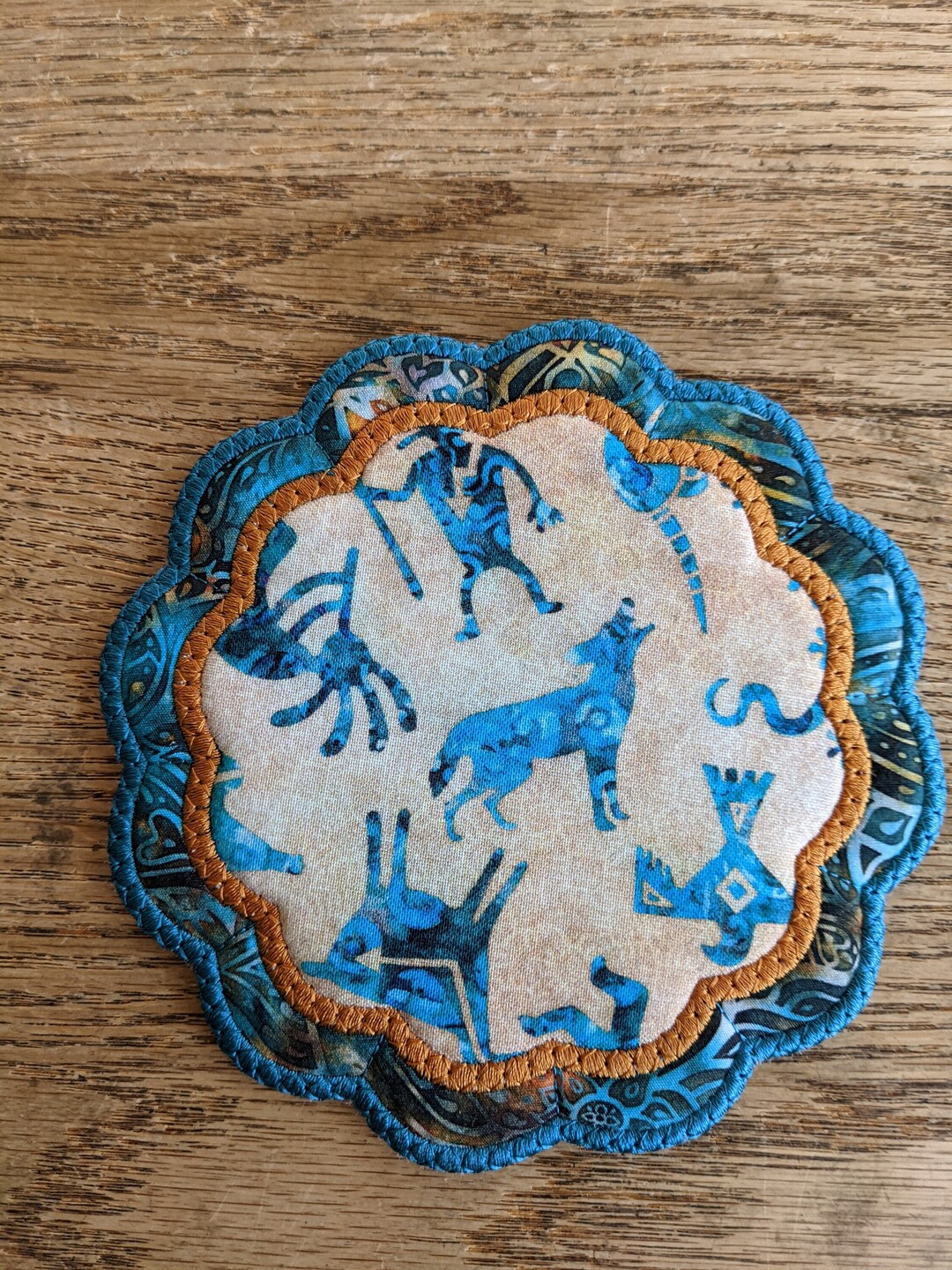 Native American Symbols Coasters , Set of 4, Embroidered - Etsy