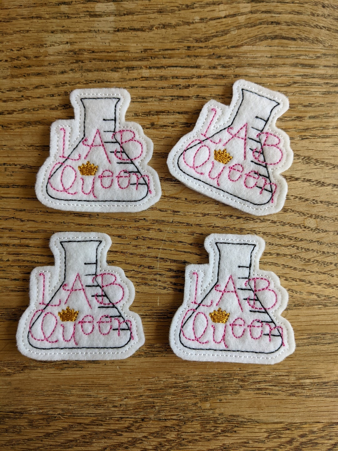 Lab Queen Beaker, Set of 4, Felties, 2.25" X 2.25" - Etsy