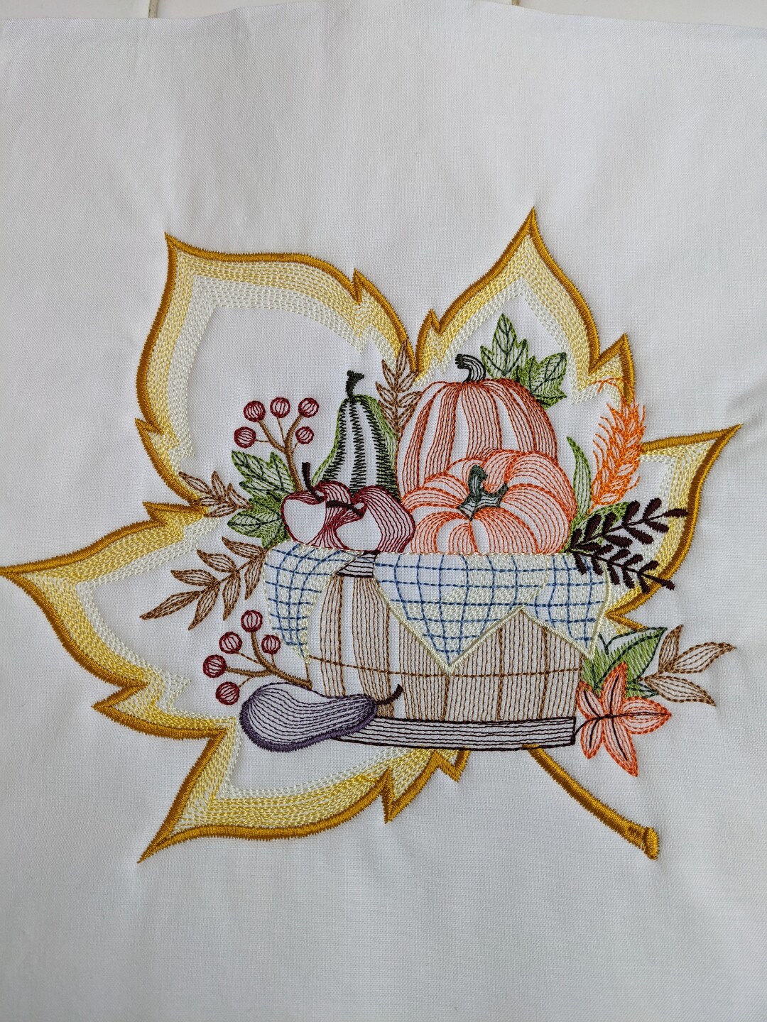 Autumn Embroidered Quilt Blocks, 10 to Choose From - Etsy