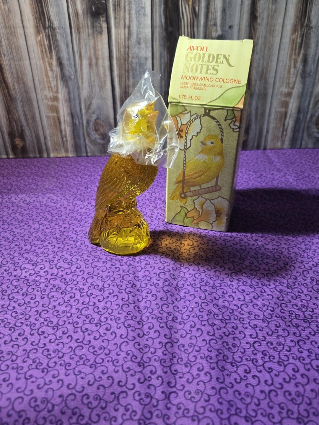 Vintage Avon Golden Notes Canary Shaped Perfume Bottle - Etsy