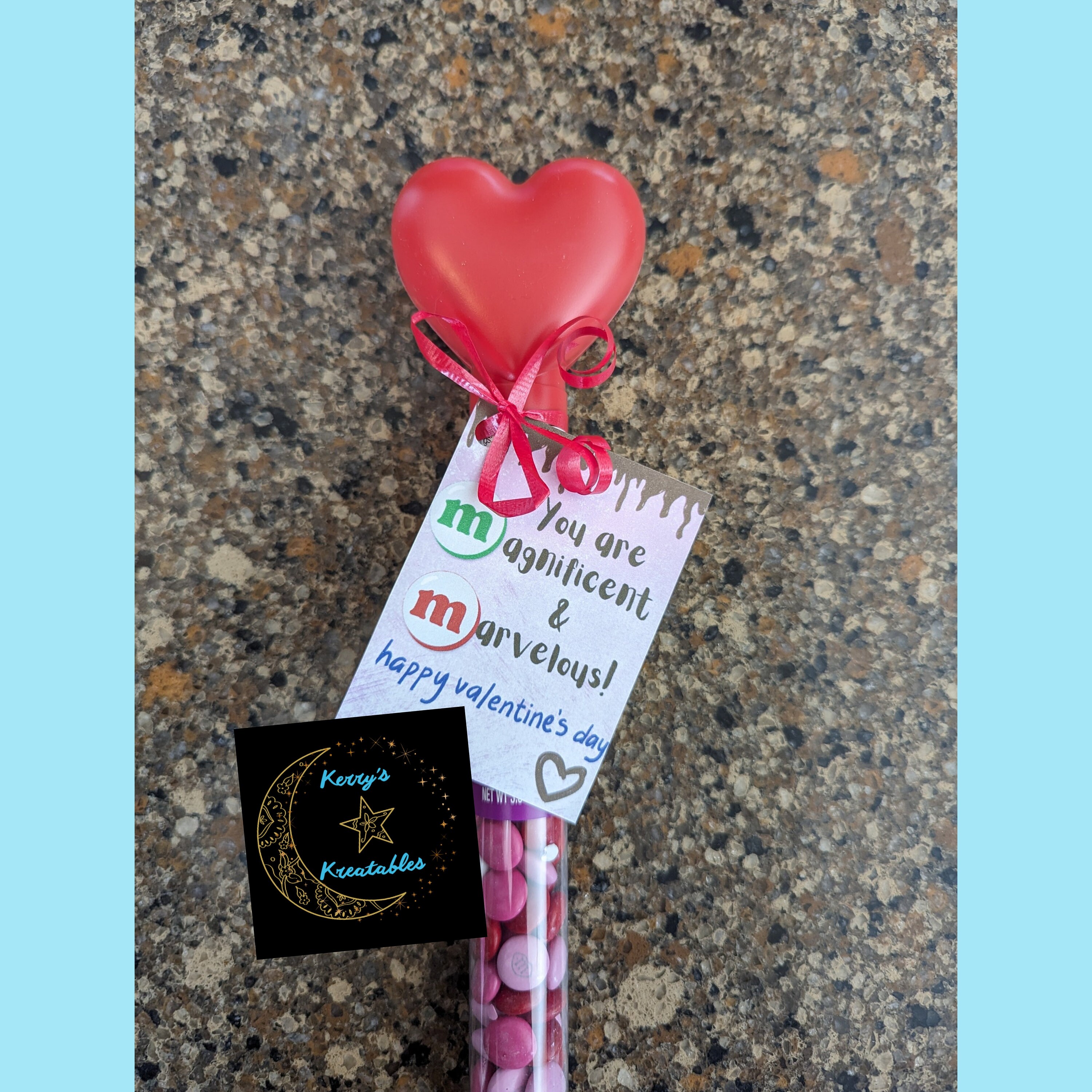 M&M Valentine Gift Tags magnificent and Marvelous - Etsy