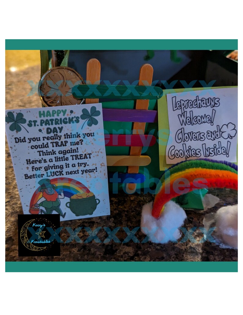 St Patrick's Day Leprechaun Trap Gift Tags/letter - Etsy