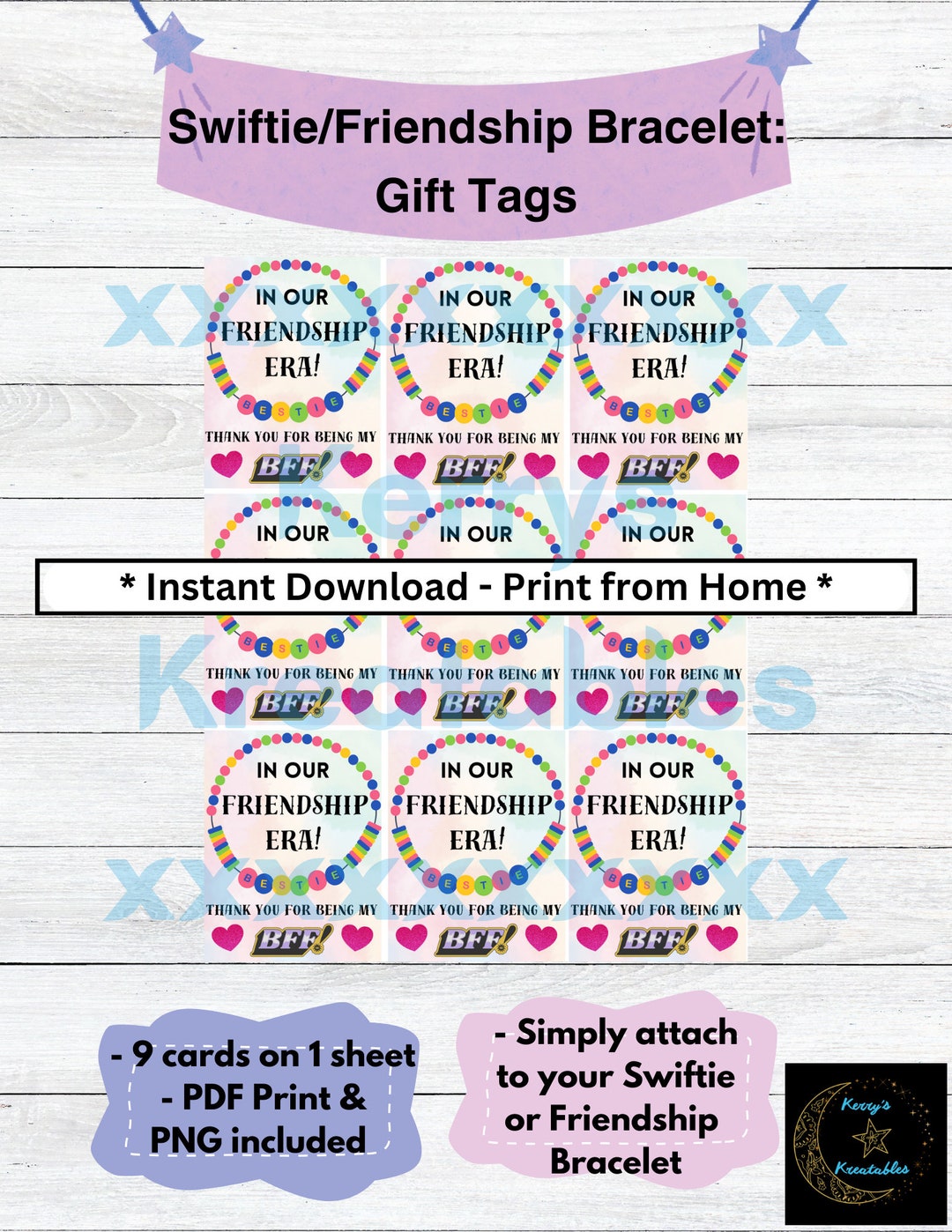 Swiftie/friendship Bracelet Gift Tags - Etsy