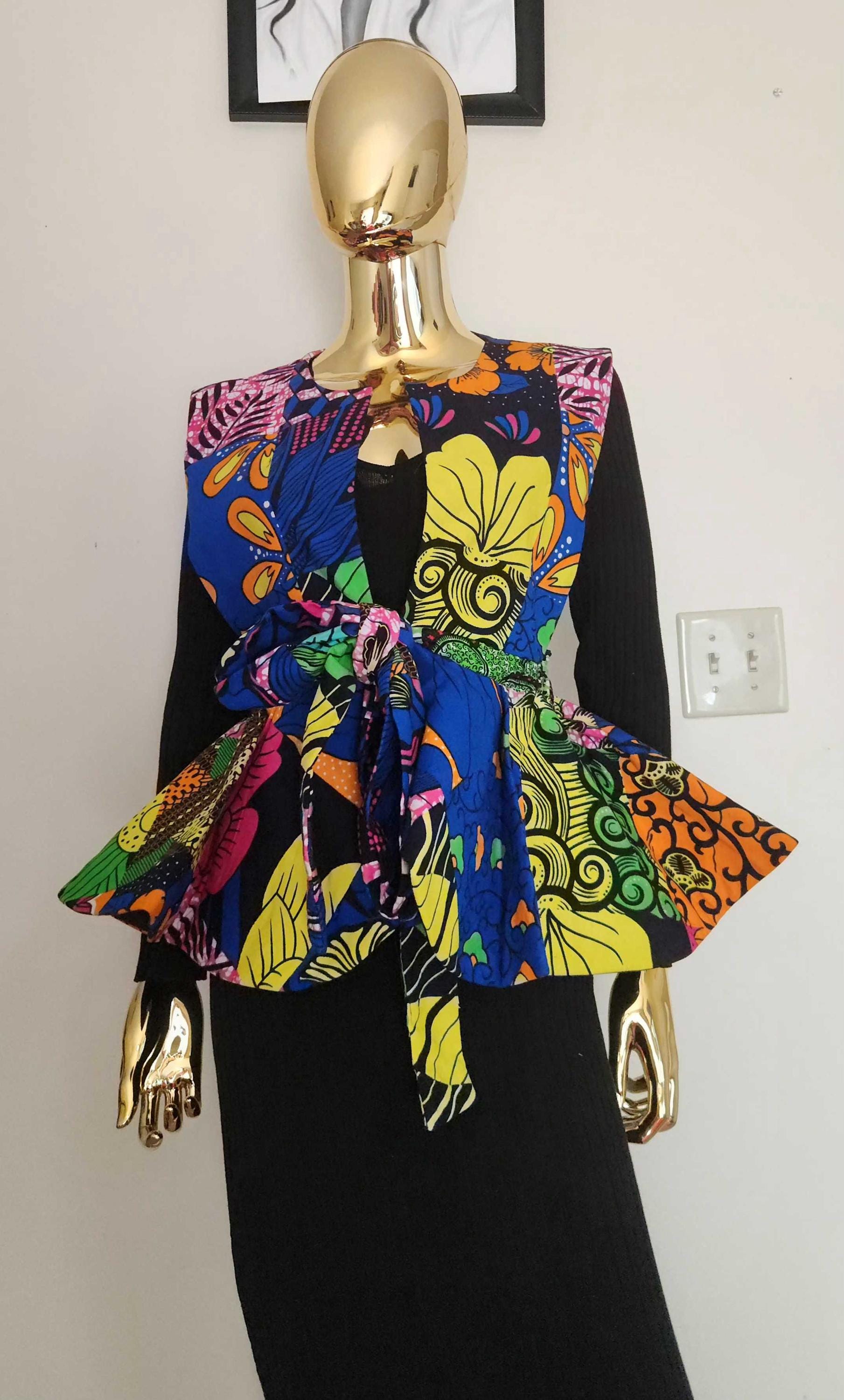 Peplum Ankara Top - Etsy Peplum Ankara Top - Etsy