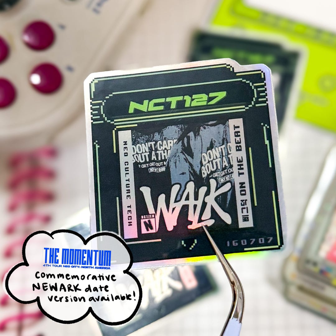 Nct 127 Gameboy Walk Vinyl Sticker | Gameboy Cartridge Stickers | Kpop ...