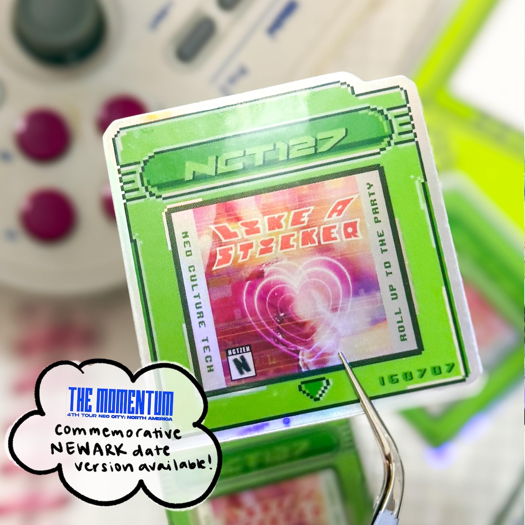Nct 127 Gameboy Sticker Vinyl Sticker | Gameboy Cartridge Stickers ...