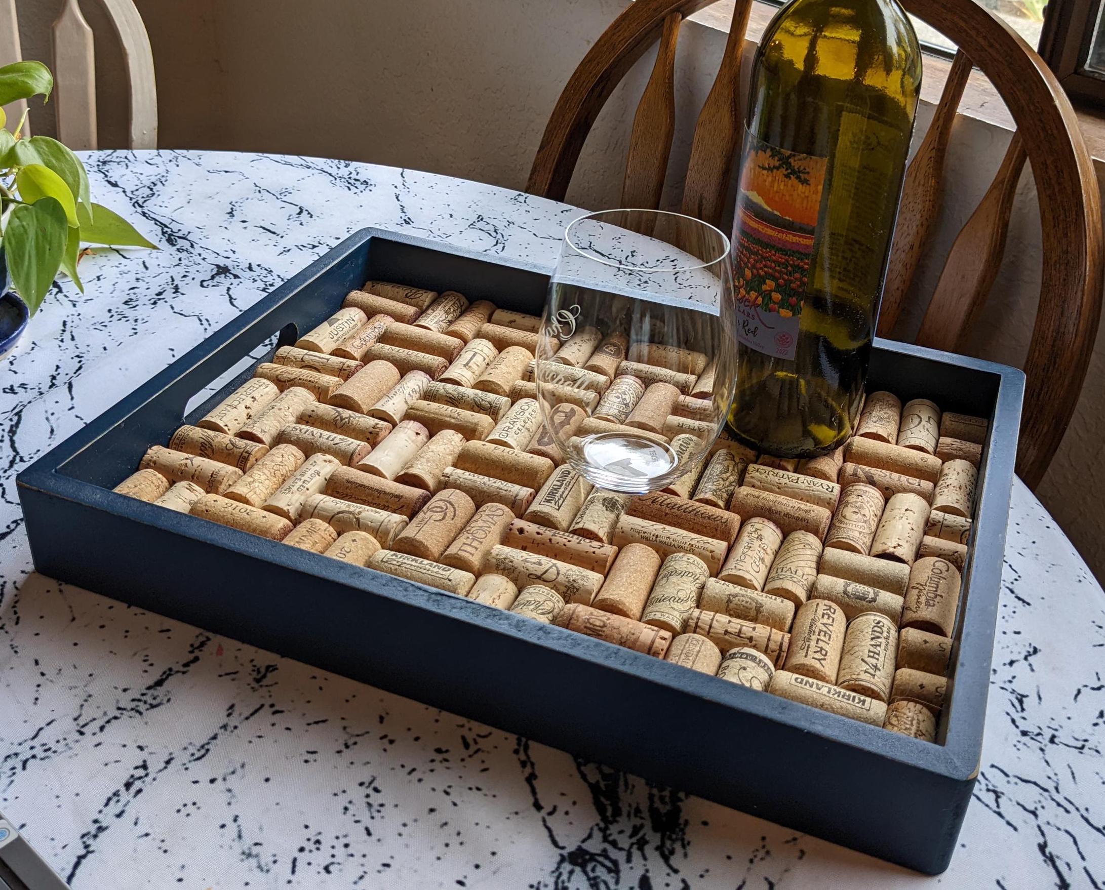 Wine Cork Bar Serving Tray or Trivet - Etsy