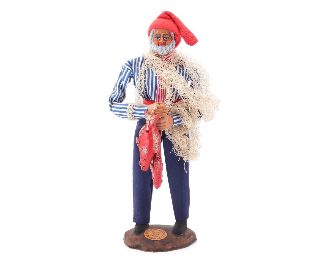 French Terracotta Santon Figurine From Provence, Traditional Doll ...