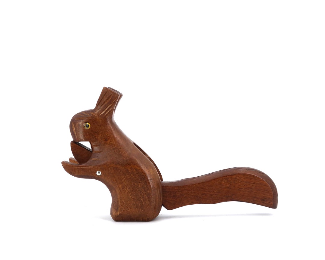 French Wooden Nutcracker, Squirrel, 1950s / Animal, Wood, Kitchen ...