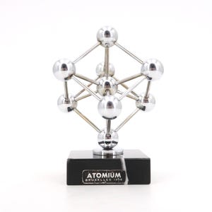 Vintage Atomium Sculpture, Brussels World's Fair Architecture, 1950s ...