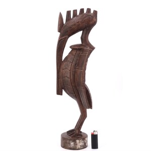 Wooden African Sculpture, Calao Senoufo Bird, Burkina Faso, 1980s ...