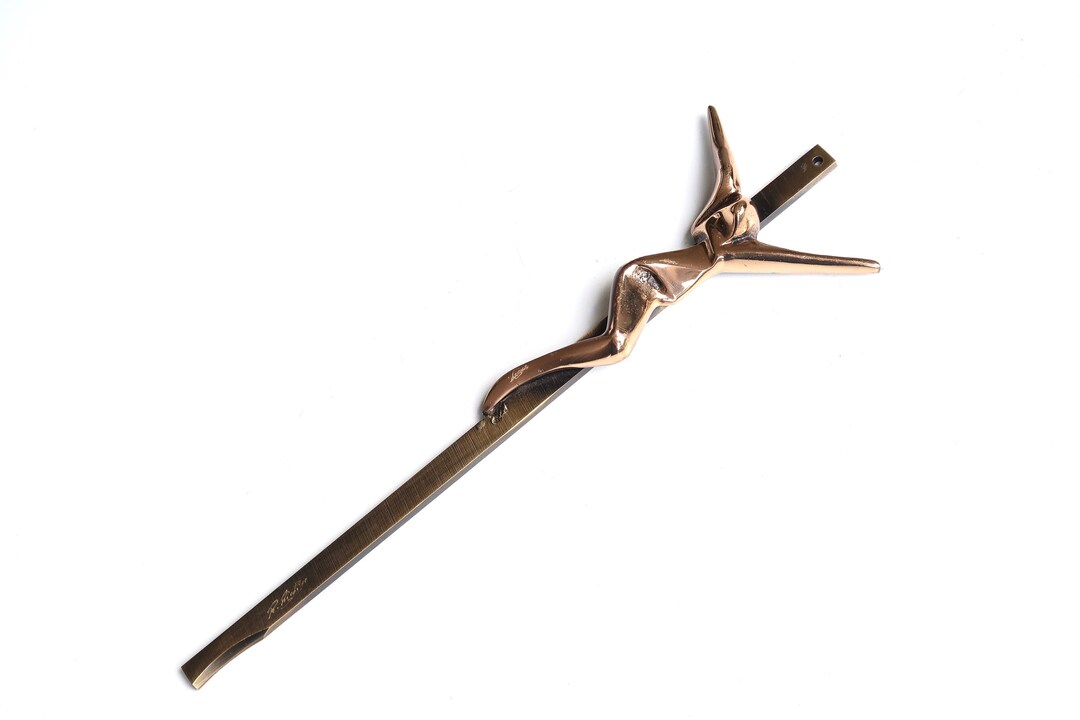 Modernist Bronze Wall Crucifix Signed Richard Richese, 1970s / Cross ...