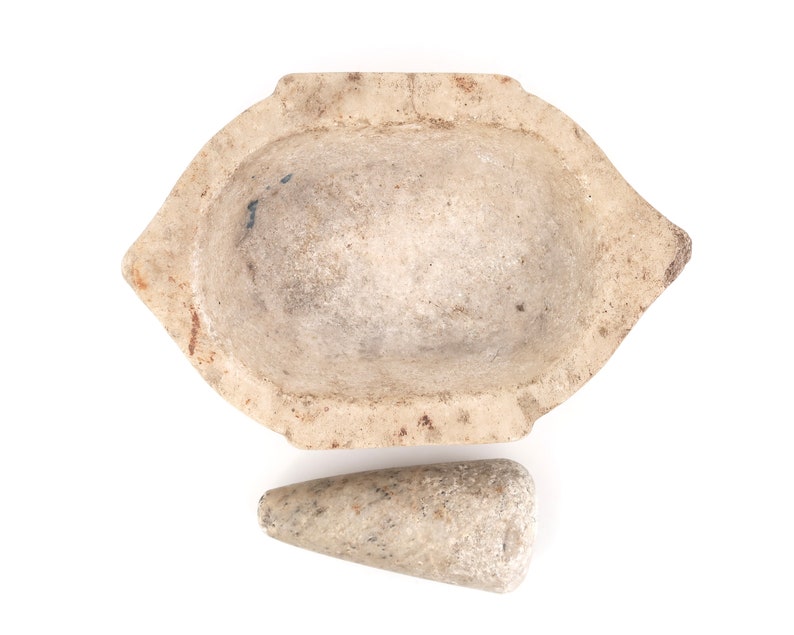 French White Marble Mortar, Xixth Century / Wabi Sabi, Rustic, France ...
