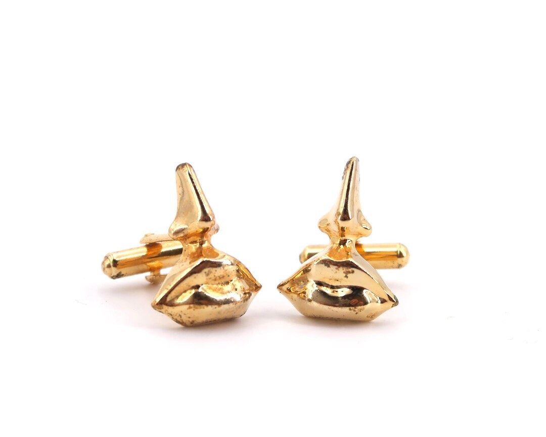 Original and Rare : Salvador Dali Gold Plated Cufflinks, 1990s Vintage ...