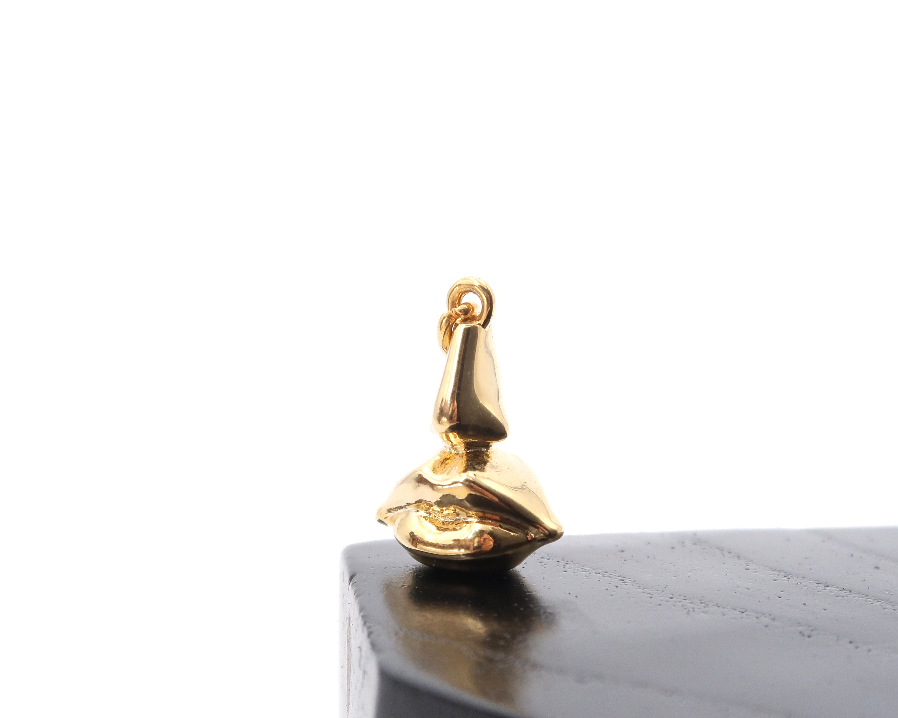 SMALL Original and Rare : Salvador Dali Gold Plated Necklace, Vintage ...