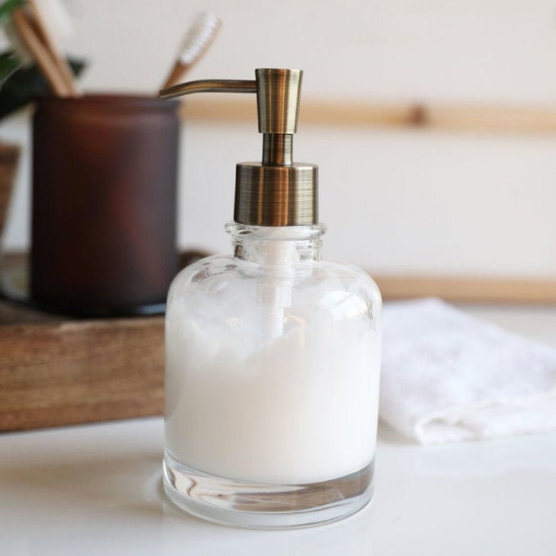 Hands Blown Glass Dispenser - Etsy