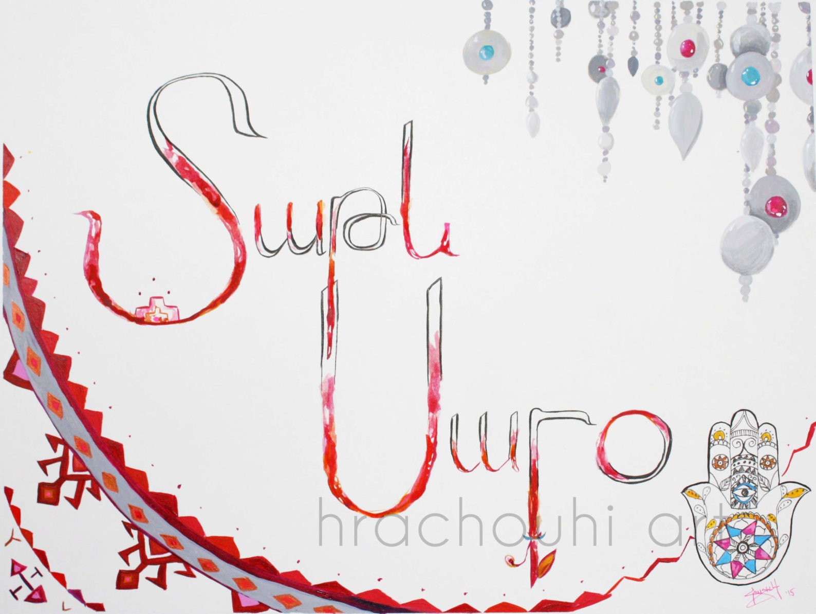 Custom Name Illustration - Made to Order One of a Kind Pieces ...