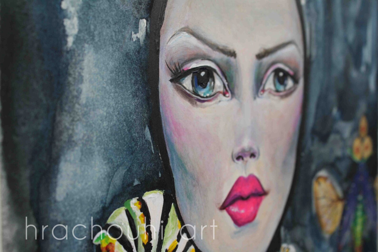 Bug Queen Original Painting Insect Art Fairytale Illustration Bugs ...