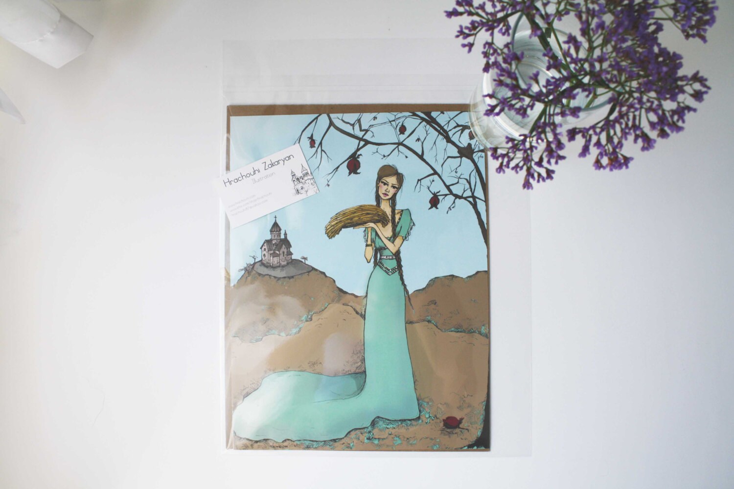 Impresión de arte de hada madre e hija, hada, maternidad, embarazo ...