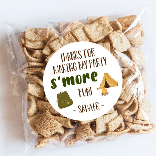 Camping S'mores Stickers S'more Fun Camping Theme - Etsy