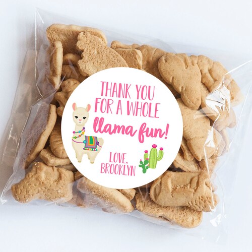 Llama Birthday Stickers Whole Llama Fun Llama Theme First - Etsy