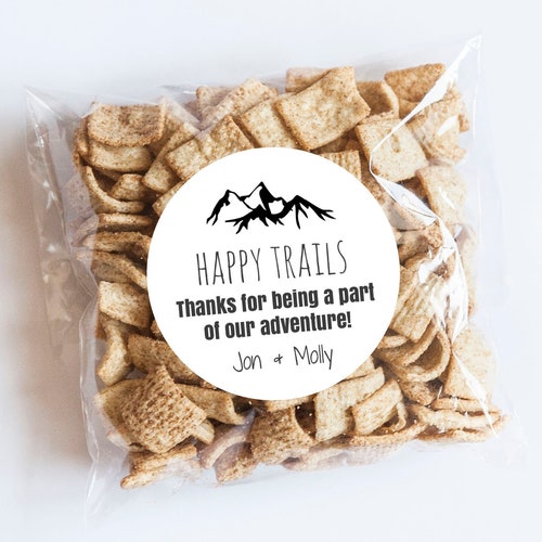 Happy Trails Mountain Stickers Adventure Stickers Woodland - Etsy