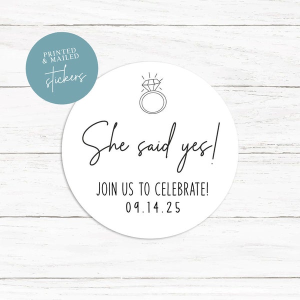 She Said Yes Stickers - Etsy