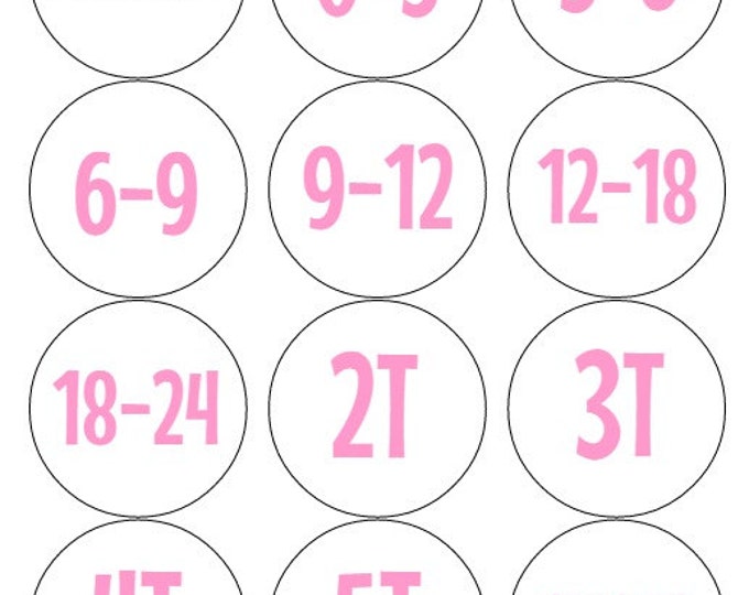 12 Pink Organizing Labels Bin Storage Kids Storage Bin | Etsy
